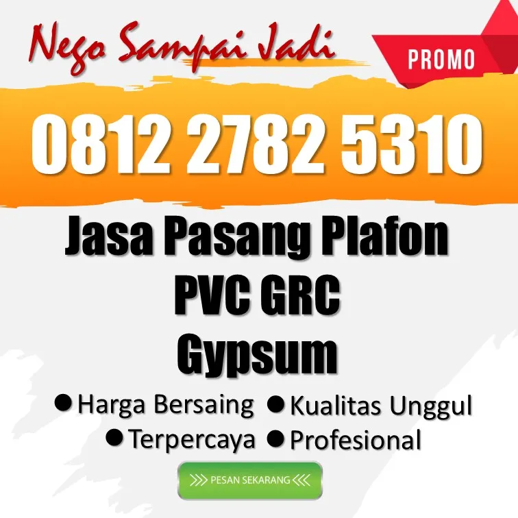 Pandawa Plafon, RAB Pemasangan Plafon Gypsum Drop Ceiling Minimalis ...