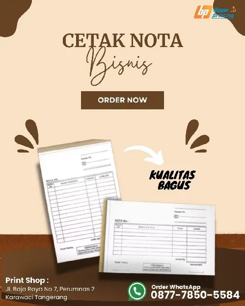 CETAK NOTA LOGO, Properti, Rumah di KARAWACI , KOTA TANGERANG | Jualaku
