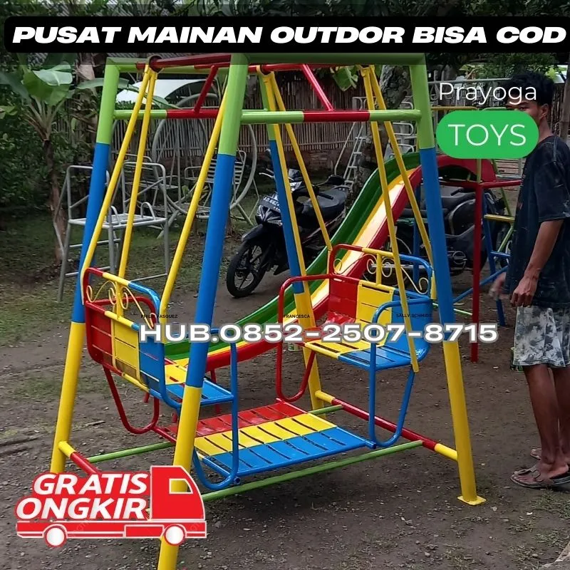 Gambar ayunan besi bulat besar Dan mainan playground Kec Karangan ...