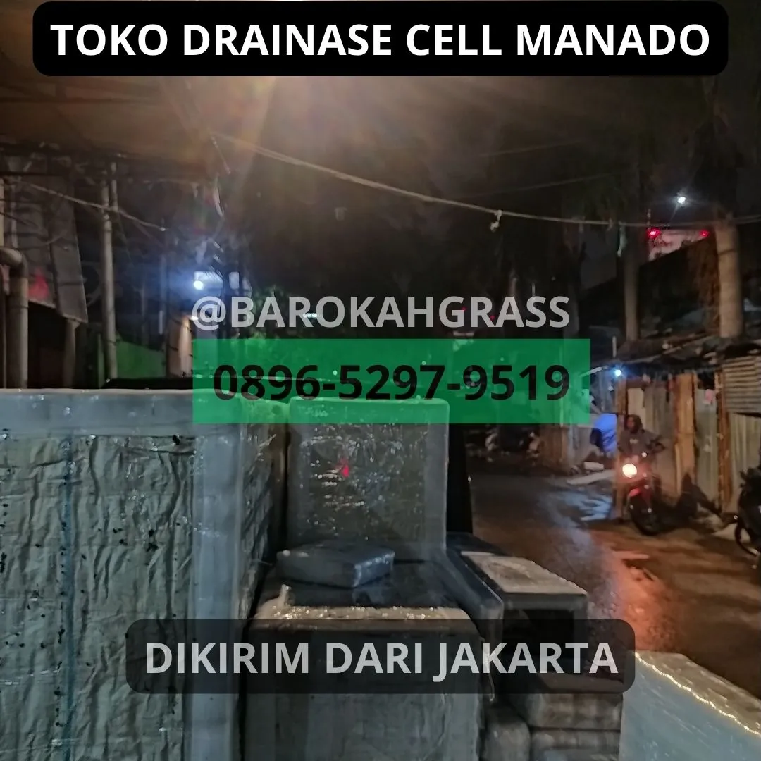 Gudang Drainase Cell Manado Tomohon Tengah - Barokah Grass, Rumah ...