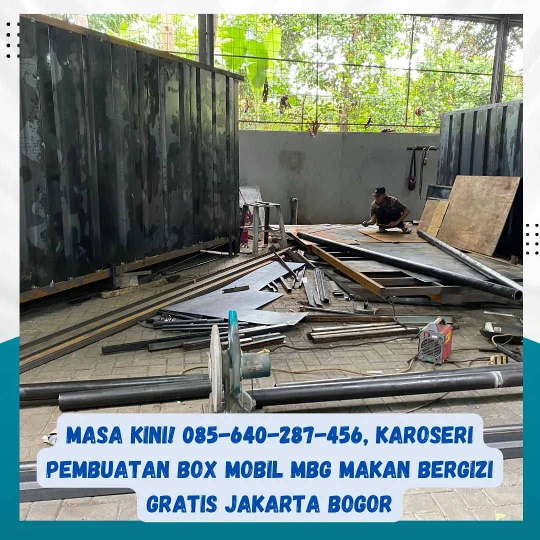 Masa Kini, Karoseri Pembuatan Box Mobil MBG Makan Bergizi Gratis ...