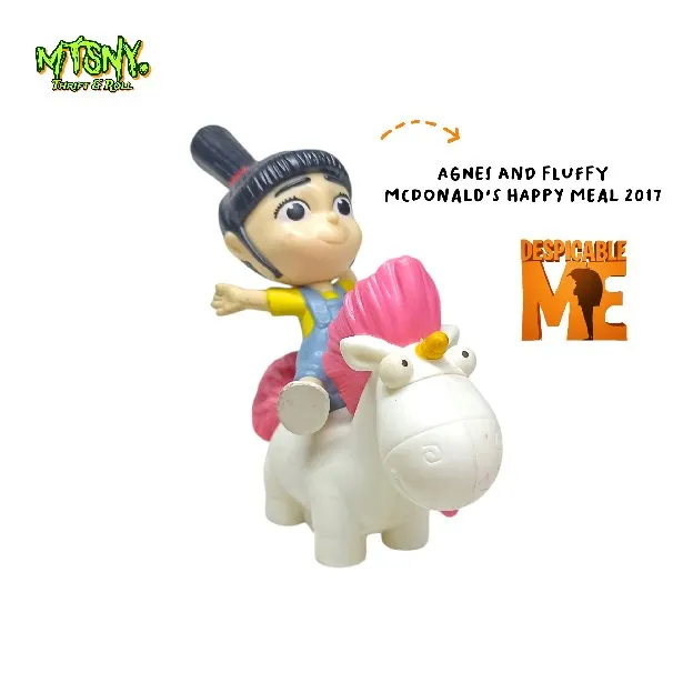Mainan Koleksi Mini Figure Agnes and Fluffy Despicable Me McDonalds ...