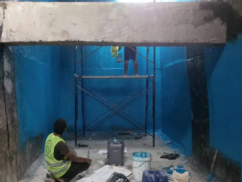 Pelapisan Fiber Lining FRP Pada Bak Beton, Kantor & Industri, Lain-lain ...