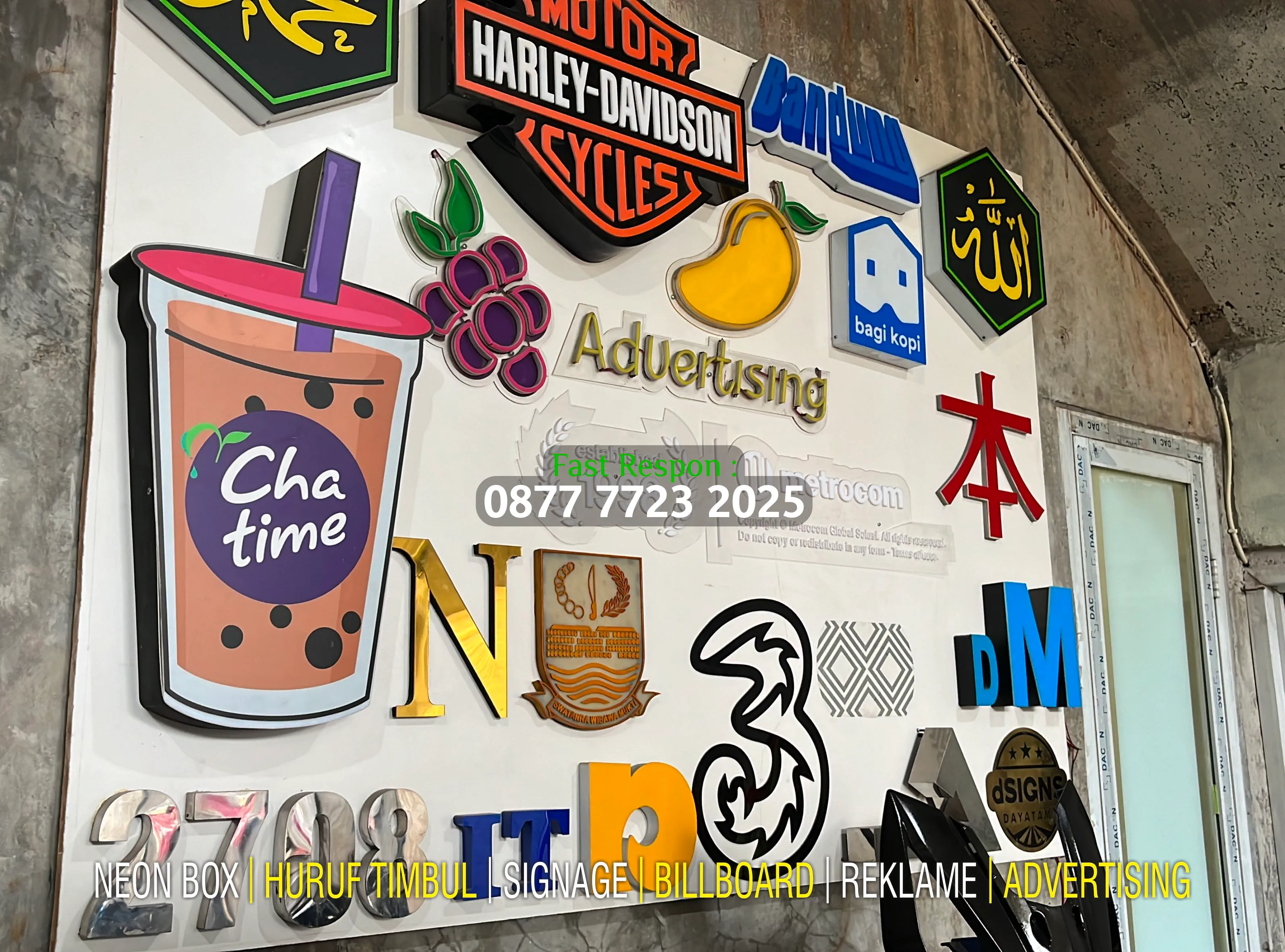 Produksi Reklame Huruf Timbul dan Neon Box Bandung 0877 7723 2025 ...