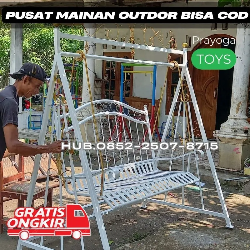 Gambar ayunan besi bulat besar Dan mainan playground Kec Kejayan ...