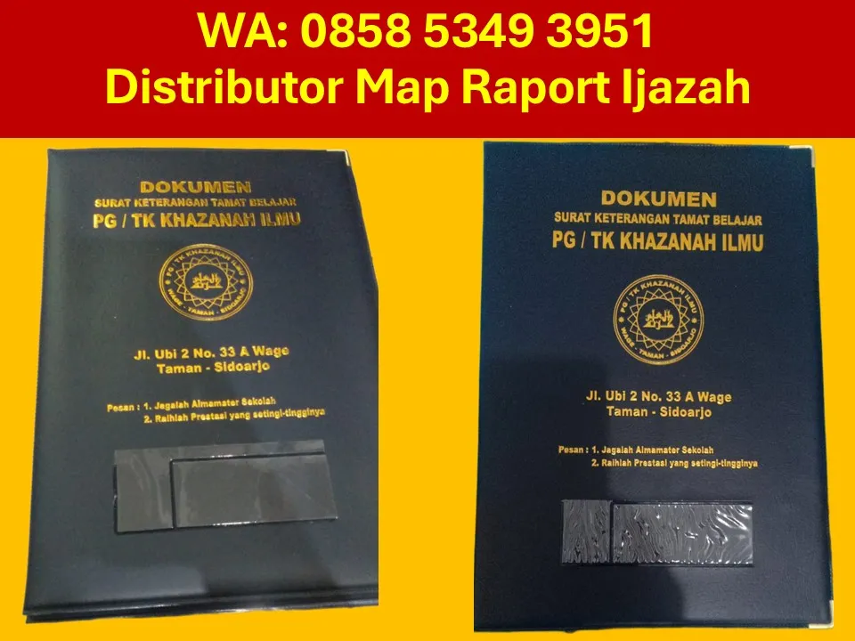 Distributor Jual Map Raport Ijazah Foil Embos Hotprint Custom Murah ...