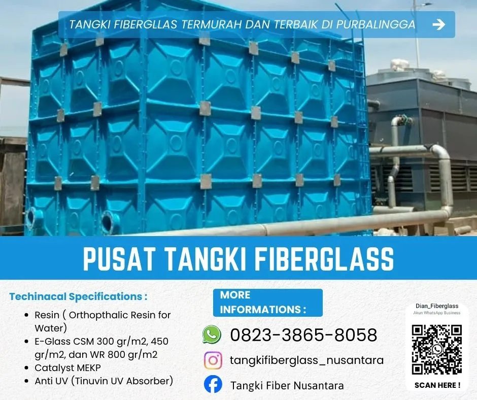 Tangki Fiberglass ROOF TANK FRP dan Tandon Air FRP 4000 Liter di ...