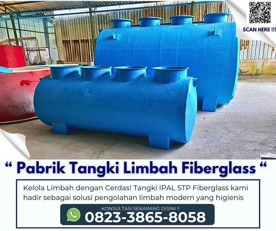 Tangki Air Panel FIberglass FRP, Tangki IPAL MBG 3000 Liter di Jember ...