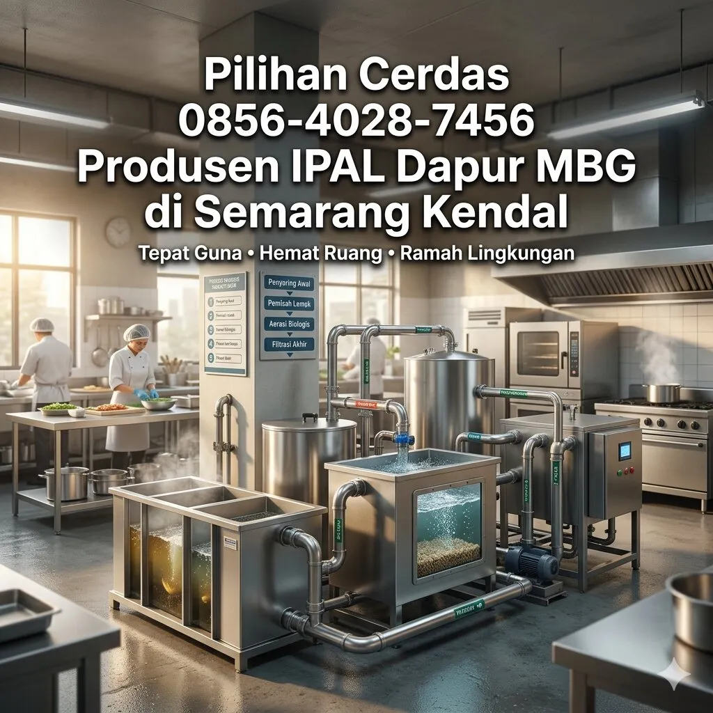 Produsen IPAL Dapur MBG di Semarang Kendal, Kantor & Industri, Mesin ...